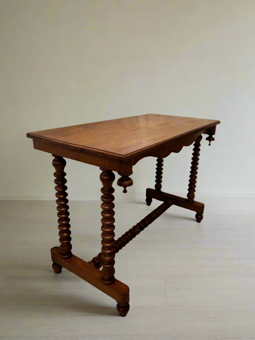 Victorian Bobbin Styled Rimu Table – Industry Vintage